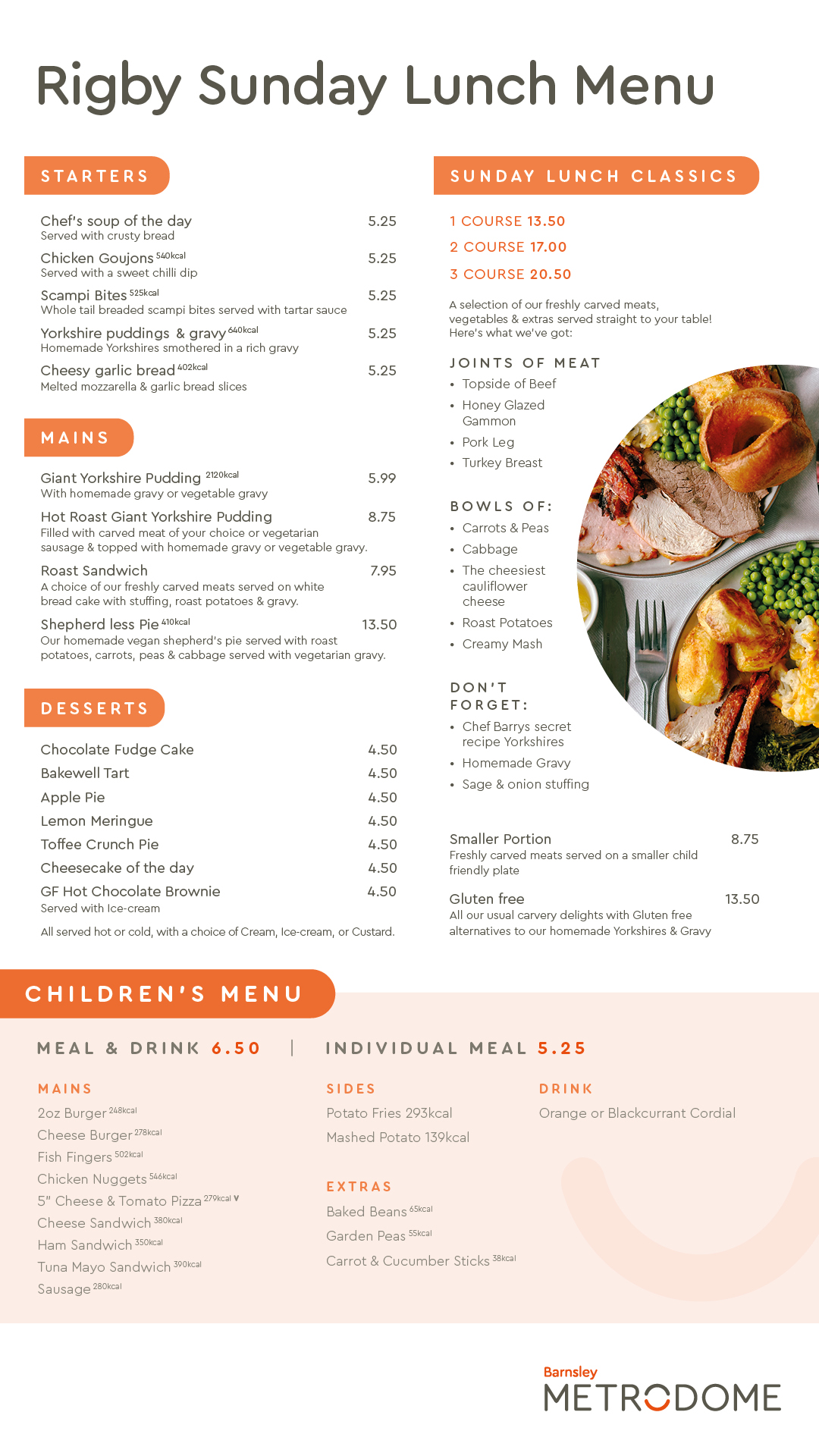 Lunch Delights: Classic Dishes With All The Trimmings - Metrodome ...